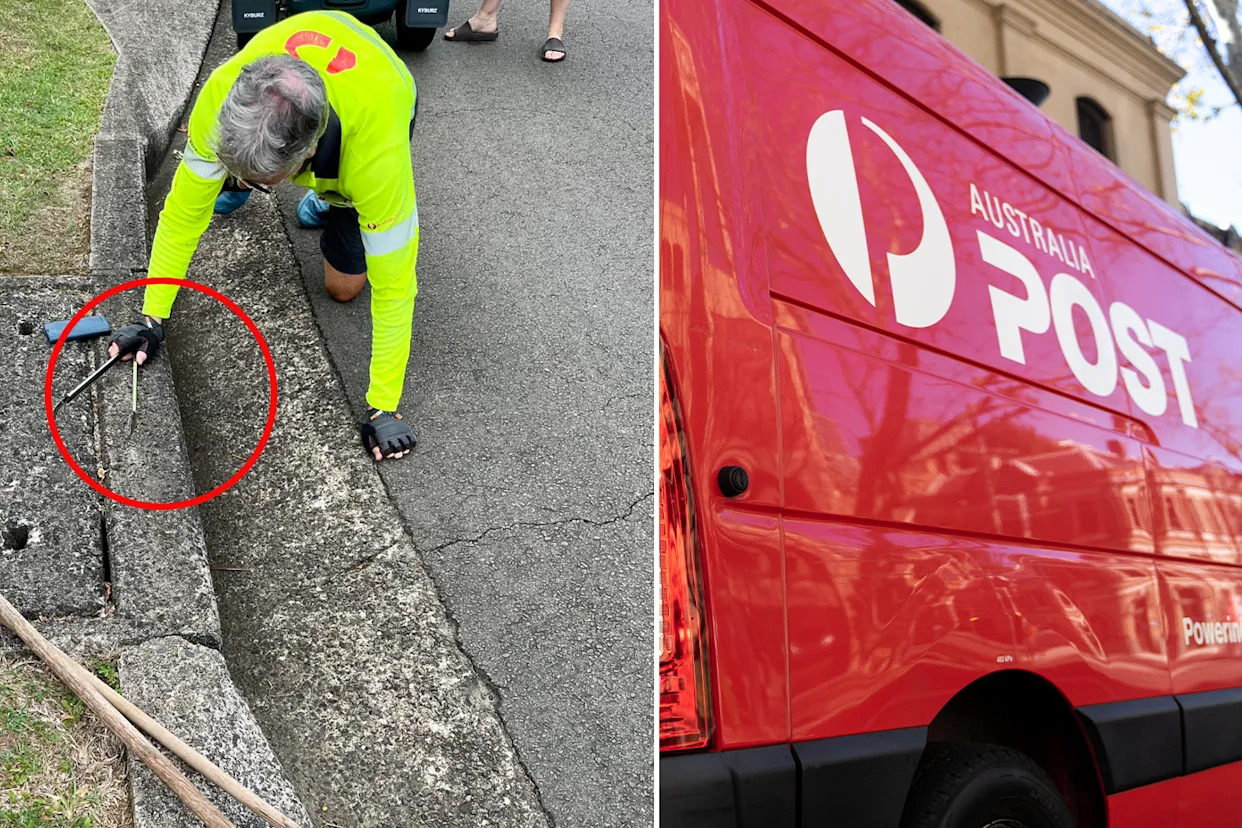 Australia Post Worker Rescues Package from Drain, Wins Hearts
