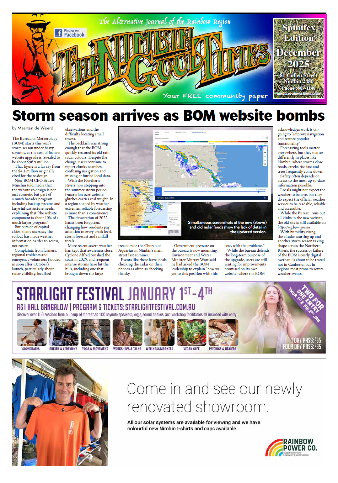 Nimbin GoodTimes Magazine Launches Special December 2025 Edition
