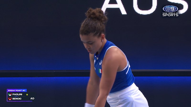 Belinda Bencic Defeats Jasmine Paolini in Crucial United Cup Match